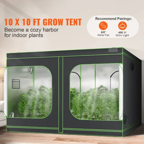 Reflective Winter Grow Tent with Observation Window – Portable ...