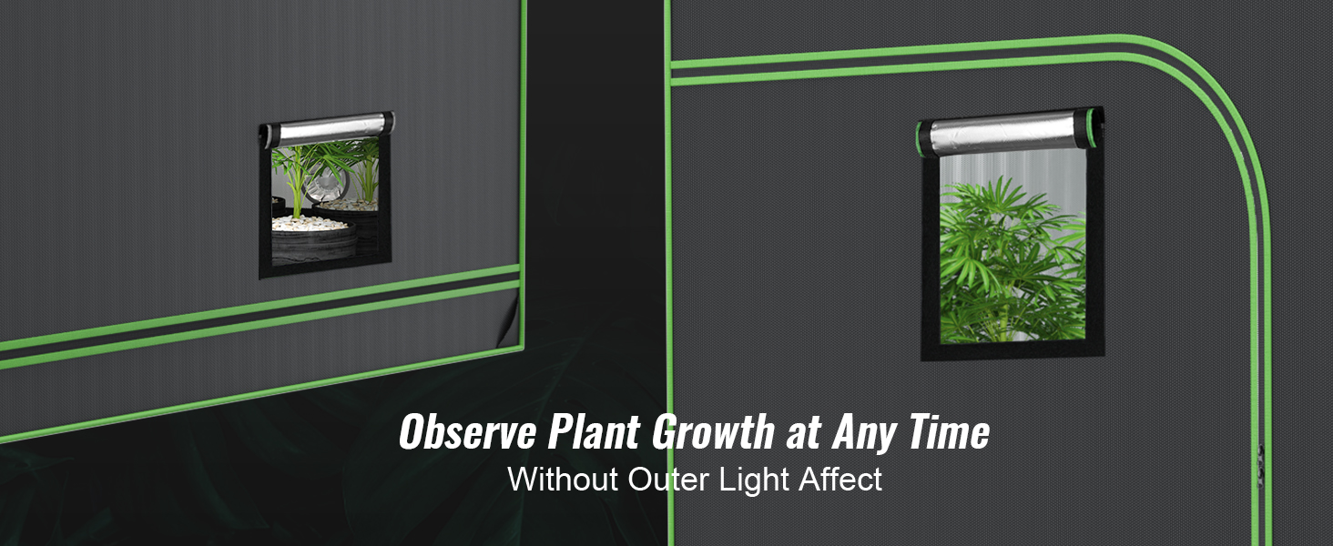 Reflective Winter Grow Tent with Observation Window – Portable ...